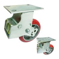 China 8inch Heavy Duty Spring Loaded Casters , 770lbs Loading Heavy Duty Polyurethane Casters for sale