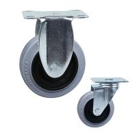 China 125mm TPR Ball Bearing Furniture Casters , 220lbs Capacity Medium Duty Caster Wheels for sale
