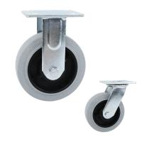 China 6inch 300kg Loading Thermoplastic Rubber Wheels Anti Static for sale