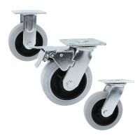 China 6inch 300kg Loading Thermoplastic Rubber Wheels Anti Static for sale