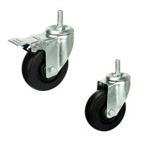China 125mm 100kg Loading Phenolic Caster Wheels Heat Resistant for sale