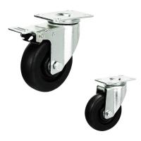China 125mm 100kg Loading Phenolic Caster Wheels Heat Resistant for sale