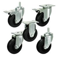 China 125mm 100kg Loading Phenolic Caster Wheels Heat Resistant for sale
