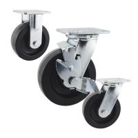 China ISO9001 200mm Heavy Duty Castors Heat Resistant With Roller Bearing for sale