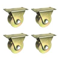 China 330lbs Loading 50mm Industrial Metal Wheels H Groove for sale