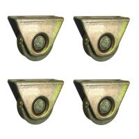 China Zinc 660lbs Loading 4 Inch Heavy Duty Casters U Shape for sale