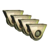 China Zinc 660lbs Loading 4 Inch Heavy Duty Casters U Shape for sale