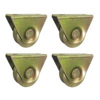 China 80mm V Groove Wheels , 550lbs Loading Industrial Swivel Casters for sale