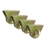 China 80mm V Groove Wheels , 550lbs Loading Industrial Swivel Casters for sale