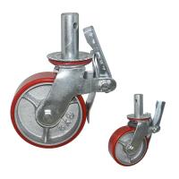 China 200mm PU Scaffolding Wheels for sale