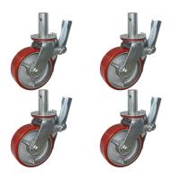 China 200mm PU Scaffolding Wheels for sale