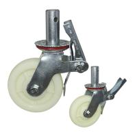 China CE 6inch PP Heavy Duty Scaffold Wheels With 200kg Capacity for sale