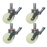 China CE 6inch PP Heavy Duty Scaffold Wheels With 200kg Capacity for sale