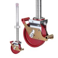 China 8inch 2200lbs Capacity Heavy Duty Scaffolding Wheels With Long Threaded Stem for sale