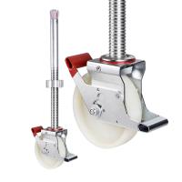 China Nylon 880lbs Loading 6inch Scaffolding Wheels Adjustable for sale
