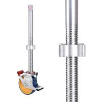 China PU Swivel 5inch Scaffolding Wheels 1320lbs Loading Long Aluminium Stem for sale
