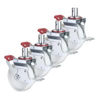 China 150mm All Terrain Scaffolding Wheels , 880lbs Loading Caster Wheel Scaffolding for sale