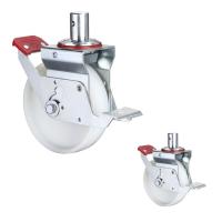 China 150mm All Terrain Scaffolding Wheels , 880lbs Loading Caster Wheel Scaffolding for sale