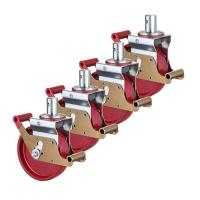China 125mm Scaffolding Caster Wheels , 1320lb Capacity Mobile Scaffold Wheels for sale