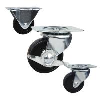 China 2 Inch 70kg Capacity Low Profile Caster Wheels For Industrial Machines for sale