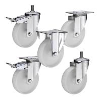 China Wearable 5 Inch 330lbs Loading Nylon Casters Medium Duty for sale