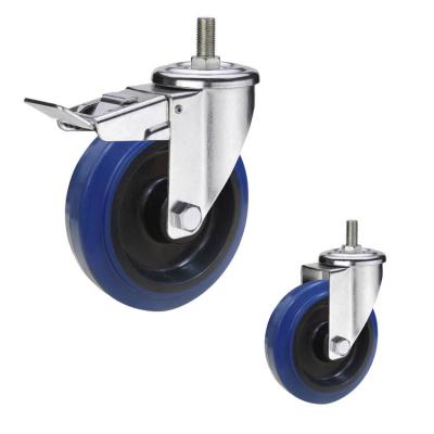 China 5 Inch 200kg Capacity Threaded Stem  Casters With Roller Bearing for sale