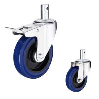 China ISO9001 242lbs Capacity 6 Inch Rubber Caster Wheels for sale