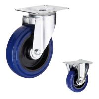 China ISO9001 242lbs Capacity 6 Inch Rubber Caster Wheels for sale