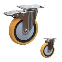 China 125mm PP Swivel Plate Stainless Steel Caster Wheels for sale