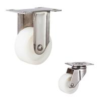 China 3inch 198lbs Capacity 304 Stainless Steel Casters With Plain Bearing for sale