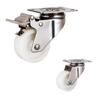 China 3inch 198lbs Capacity 304 Stainless Steel Casters With Plain Bearing for sale