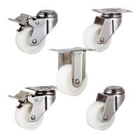 China 3inch 198lbs Capacity 304 Stainless Steel Casters With Plain Bearing for sale