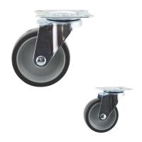 China 3 Inch 110lbs Gray TPR Swivel Plate Light Duty Casters For Chair for sale