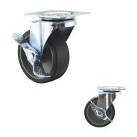 China Thermoplastic Rubber Wheel Light Duty Casters 50kg Load Capacity for sale