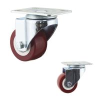 China 50mm Diameter Pu On Pp Wheel 145lbs Light Duty Casters for sale