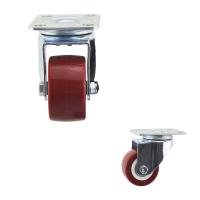 China 50mm Diameter Pu On Pp Wheel 145lbs Light Duty Casters for sale