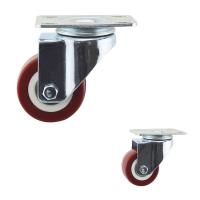 China 50mm Diameter Pu On Pp Wheel 145lbs Light Duty Casters for sale