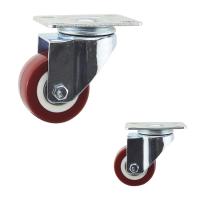 China 50mm Diameter Pu On Pp Wheel 145lbs Light Duty Casters for sale