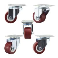 China 50mm Diameter Pu On Pp Wheel 145lbs Light Duty Casters for sale