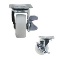 China 20kg Load Side Brake 1.5 Inch PP Swivel Light Duty Casters for sale