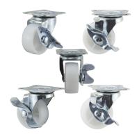 China 20kg Load Side Brake 1.5 Inch PP Swivel Light Duty Casters for sale