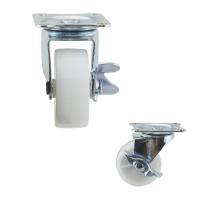 China 50mm Wheel Side Lock PP Light Duty Casters For Furniture for sale