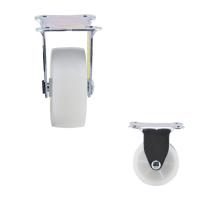 China 2in 66lbs White PP Direction Wheel Rigid Light Duty Casters For Sale for sale