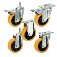 China Industrial-grade Casters 3 Inch Wheel Width 5-3/4 Inch Overall Height for Heavy-duty Applications for sale