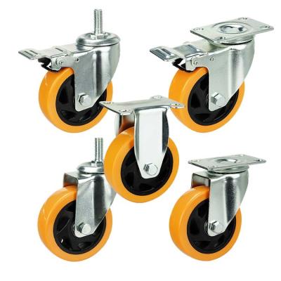 China Industrial-grade Casters 3 Inch Wheel Width 5-3/4 Inch Overall Height for Heavy-duty Applications for sale