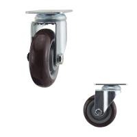 China 110kg Loaded 100mm Wheel Medium Duty Casters For Service Carts for sale