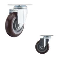 China 110kg Loaded 100mm Wheel Medium Duty Casters For Service Carts for sale