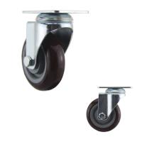 China 110kg Loaded 100mm Wheel Medium Duty Casters For Service Carts for sale