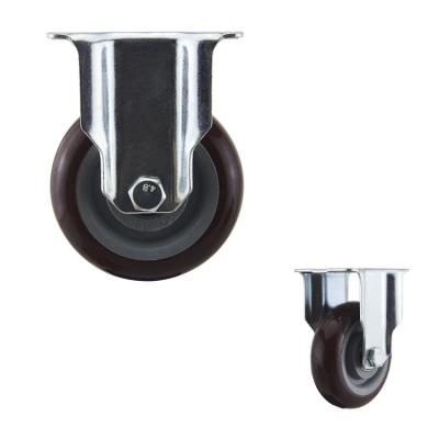 China 4 Inch One Direction Medium Duty Casters Zinc Plated Surface for sale