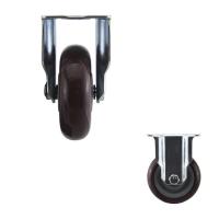 China 4 Inch One Direction Medium Duty Casters Zinc Plated Surface for sale